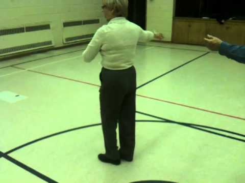 Basic 4 count Hustle: Man's steps, part E - YouTube