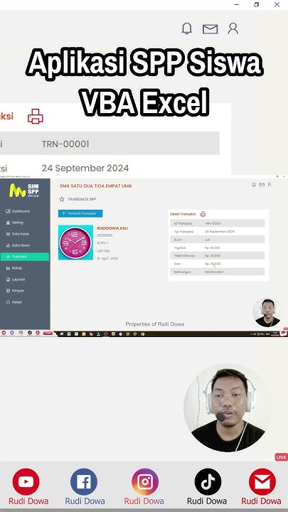 Aplikasi SPP Siswa VBA Excel #part10 #rudidowa #vbaexcel #shorts #reels #excel #aplikasi - YouTube