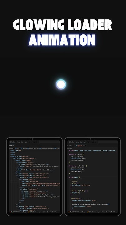 Glowing Loader Animation Using HTML & CSS | Modern UI/UX Web Animation 2025 - YouTube