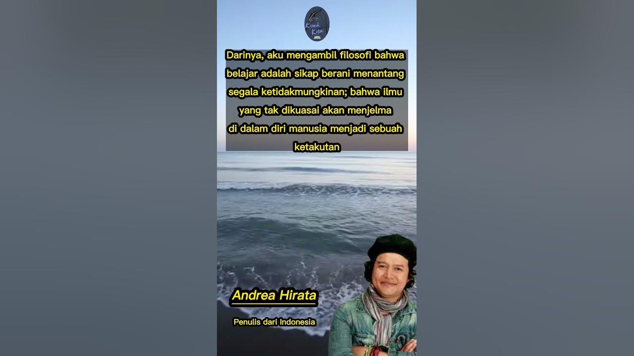 Kata Kata Bijak Andrea Hirata @kisahkita26 #shorts #quotes #inspiration