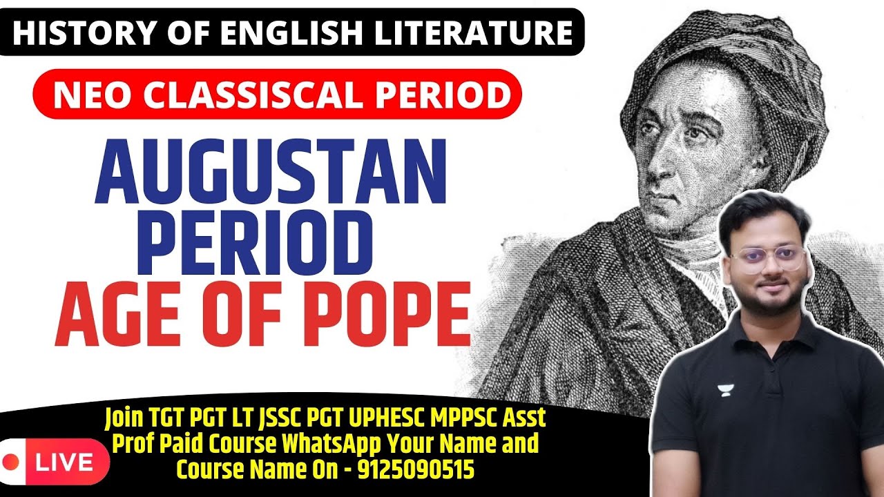 History of English Literature | Neo-Classical AGE | AUGUSTAN PERIOD ...