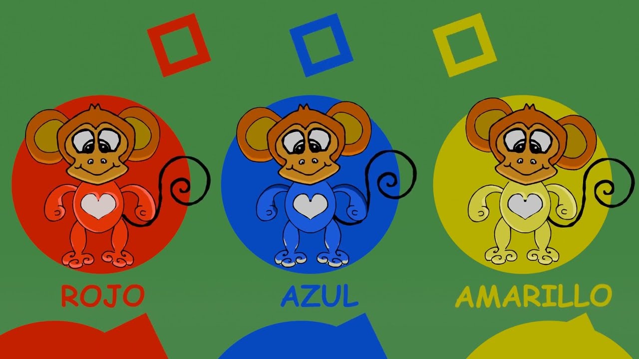🎵 "Tres Monitos y los Colores Primarios" 🎵 #cancionesinfantiles # ...