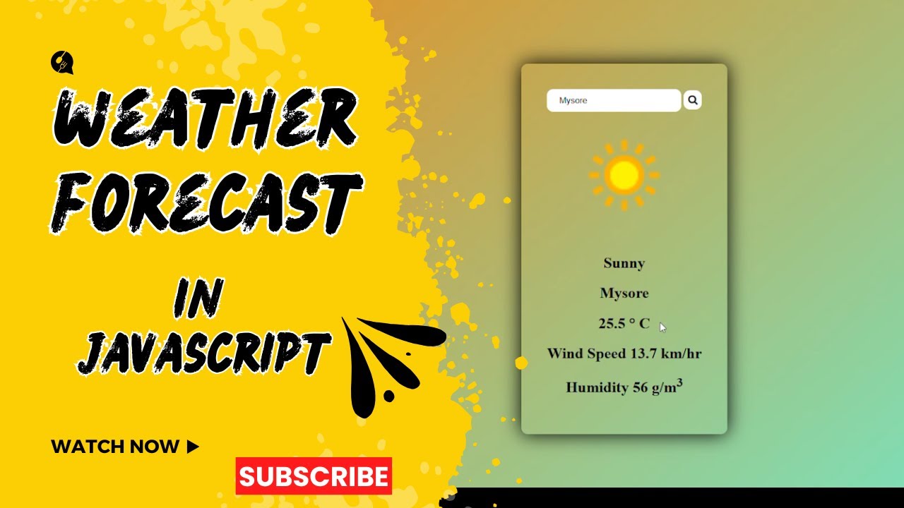 How To Code A Real Time Weather App In Javascript Html And Css Youtube