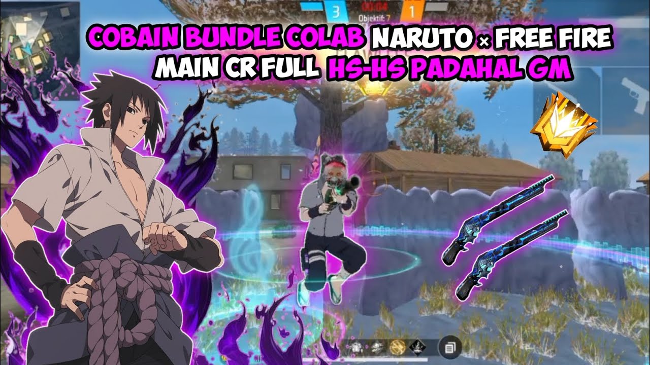 COBAIN BUNDLE COLAB NARUTO × FREE FIRE || PEKE MAIN CR FULL MERAH ⚡⚡ ...