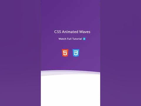 CSS Animated Waves 🌊 | Animated SVG Waves | #shorts - YouTube