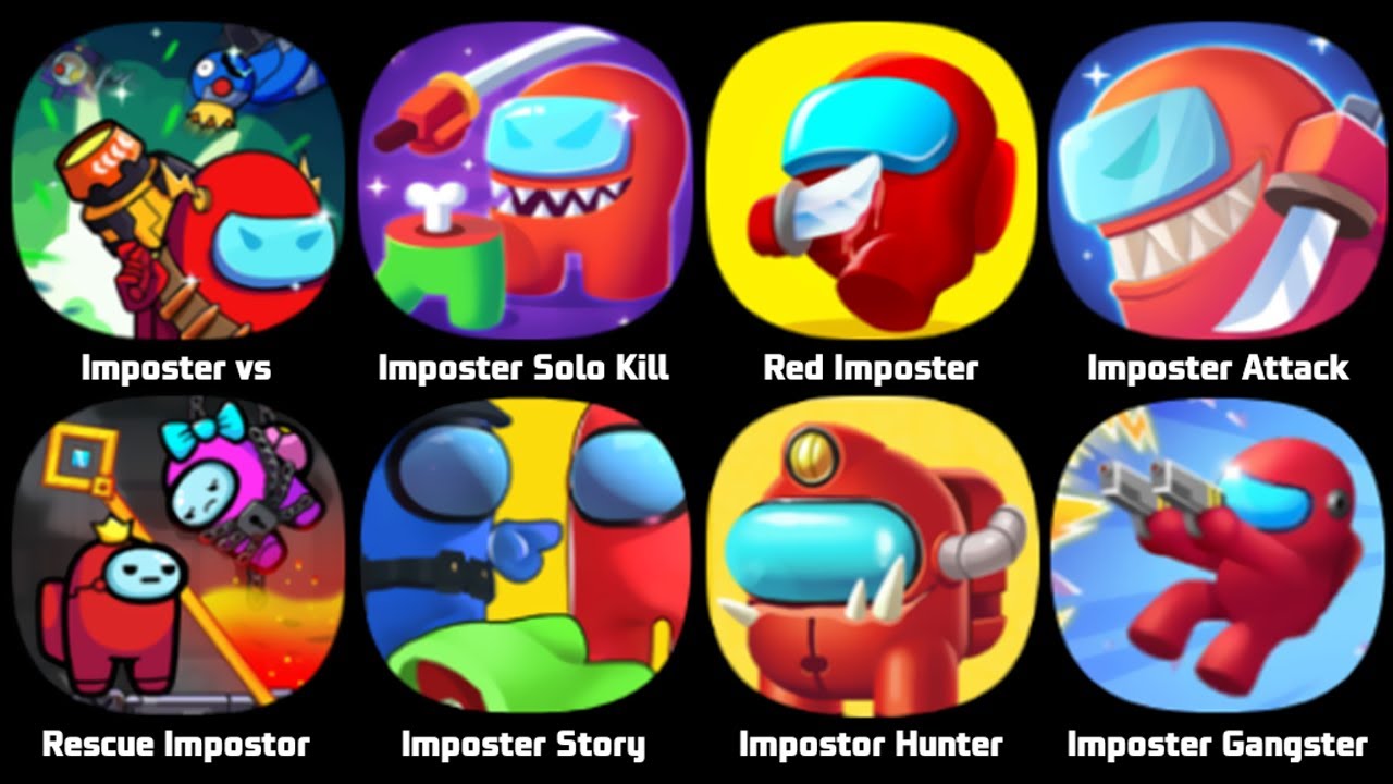 Imposter Vs Rainbow, Rocket Impostor, Red Imposter, Rescue Imposter ...