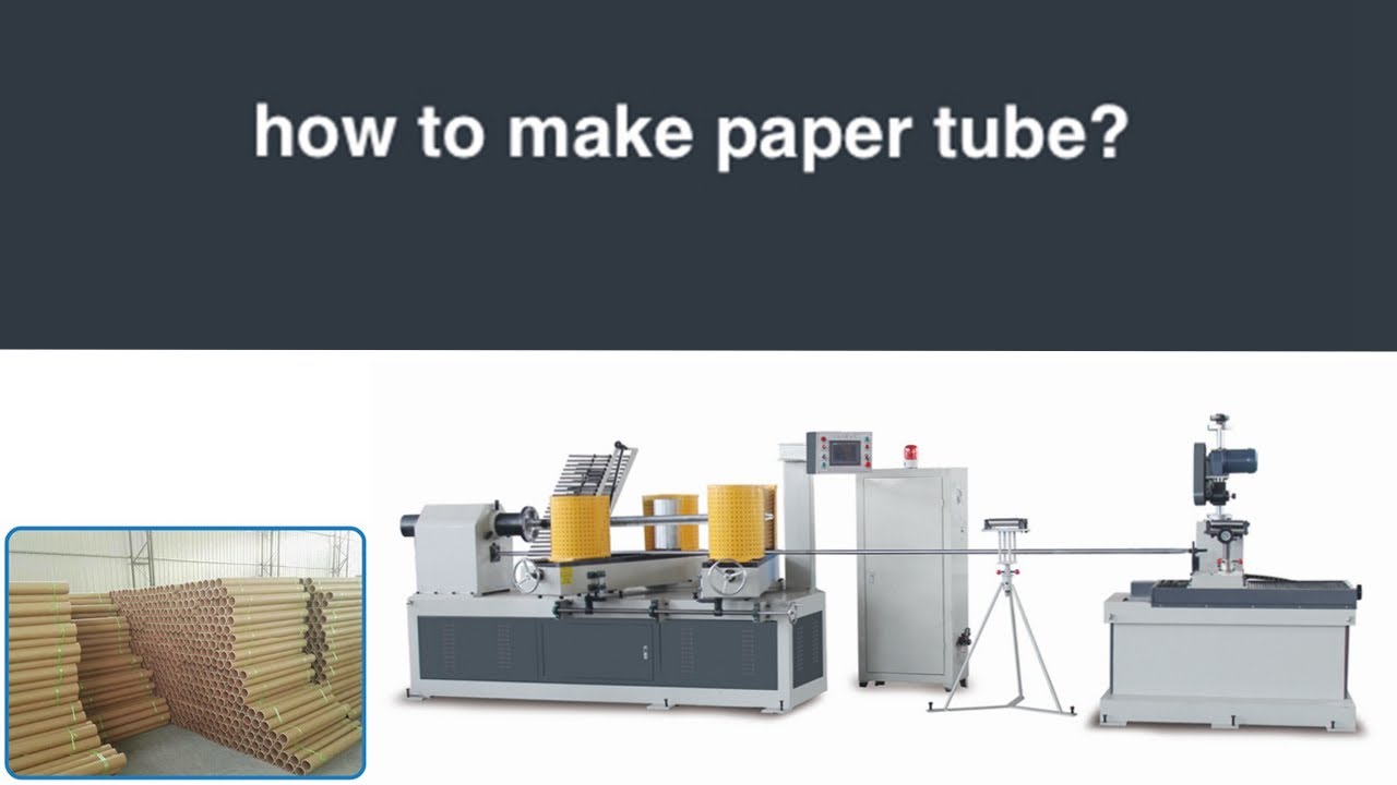 Automatic paper tube forming machine - YouTube