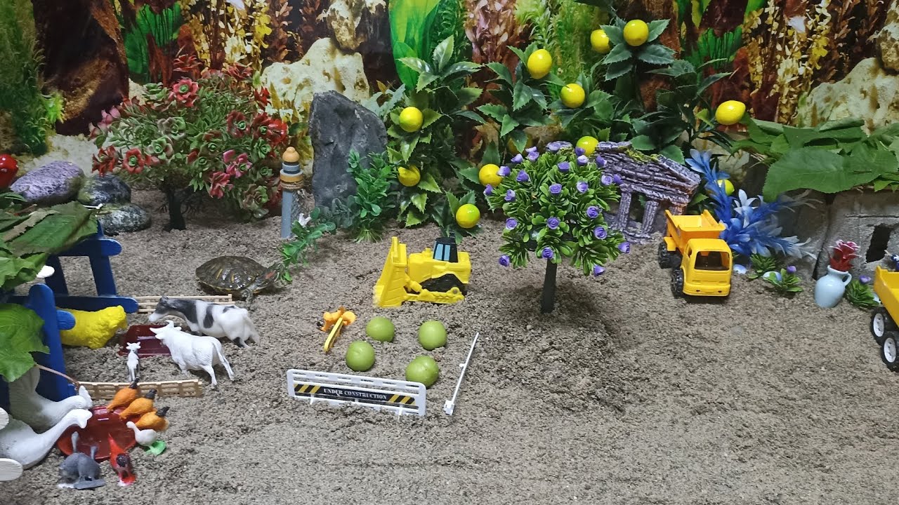 DIY mini farm diorama with agriculture &cow House I how to supple water ...