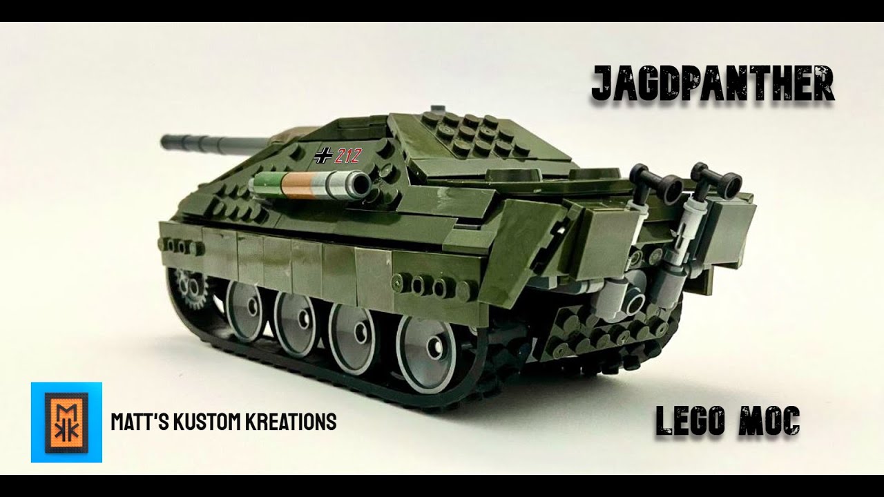 How to Build a LEGO German Jagdpanther Tank Destroyer - MOC #legotank # ...