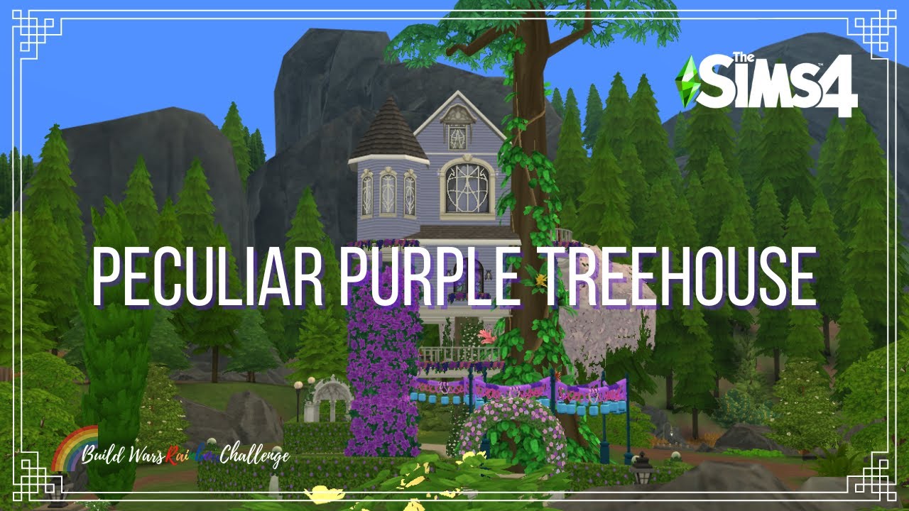 🌈 Peculiar Purple Treehouse || The Sims 4 || House Tour || # ...
