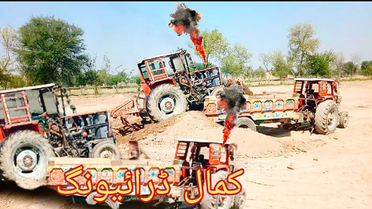 Loading Soil trolley by Messi Front Blade Tractor 🚜 - YouTube