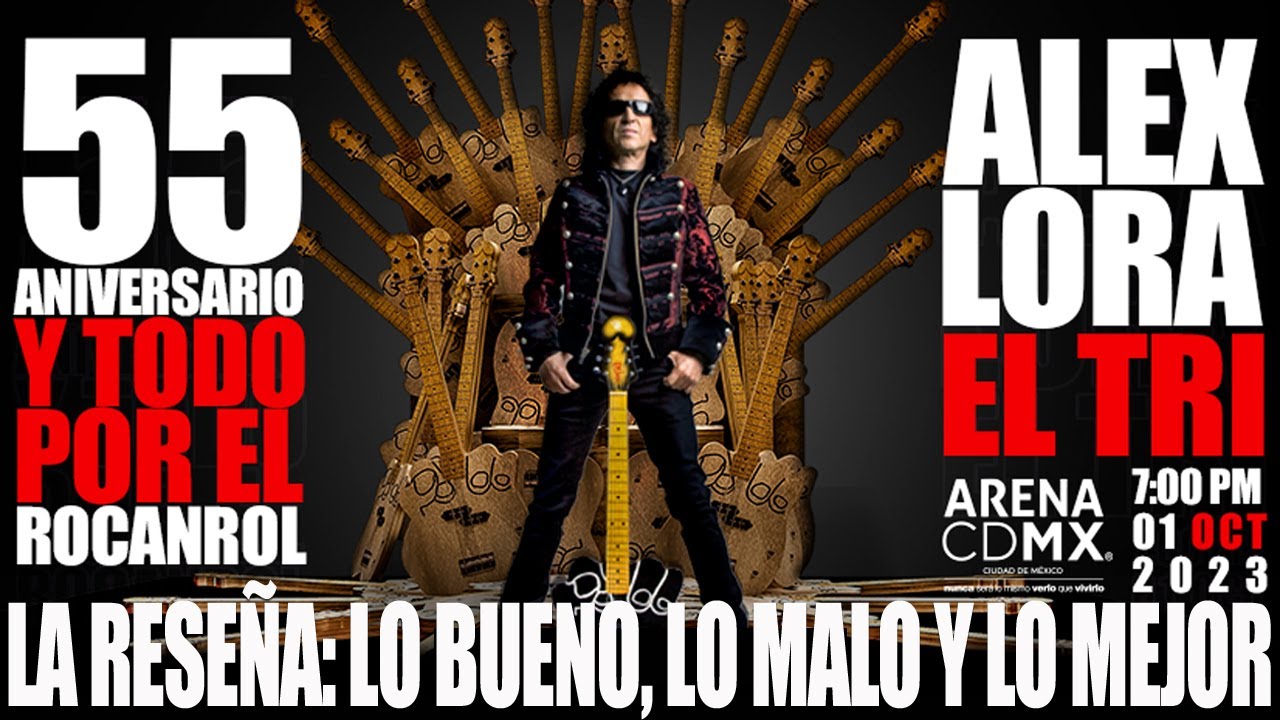 55 Aniversario de Alex Lora con el TRI Arena CDMX - YouTube