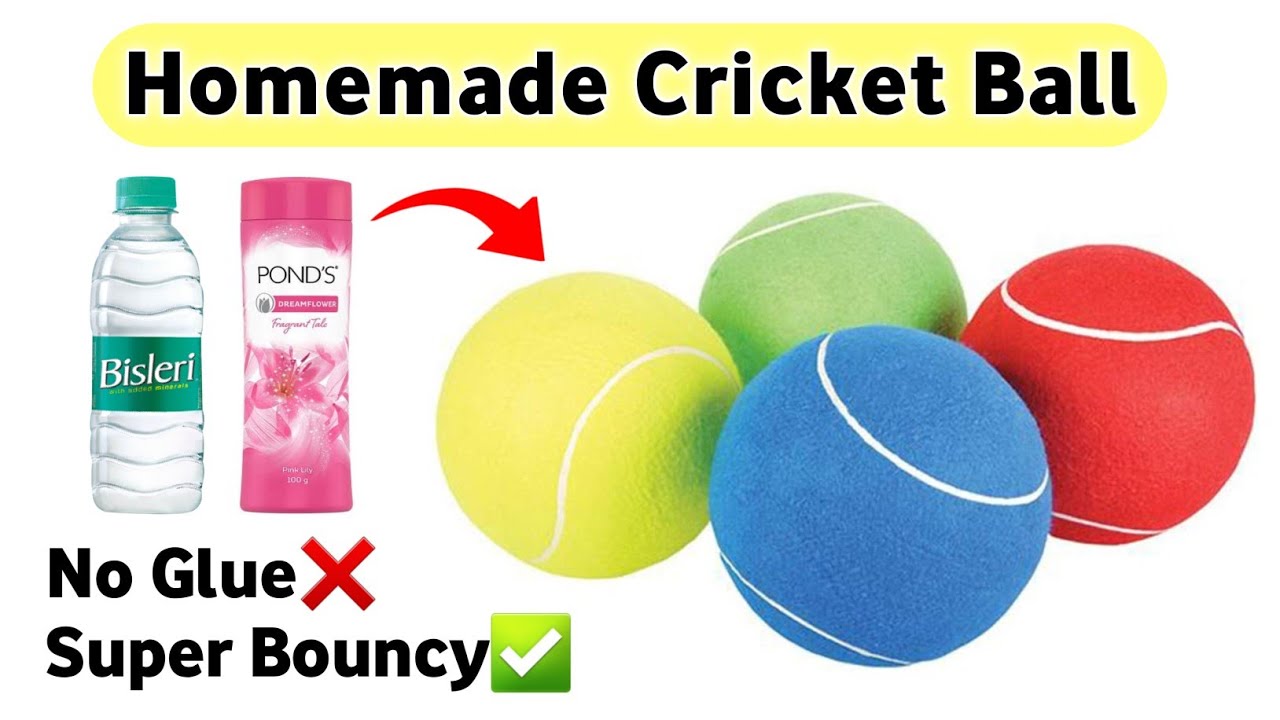 How to make Cricket Ball at home easy | Homemade Bouncy Cricket Tennis ...