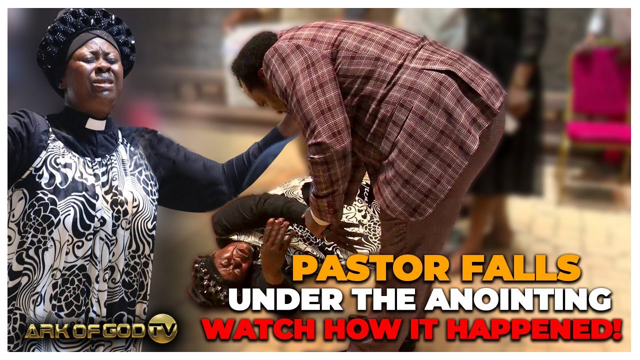 Pastor falls under the anointing. Watch how it happened! - YouTube