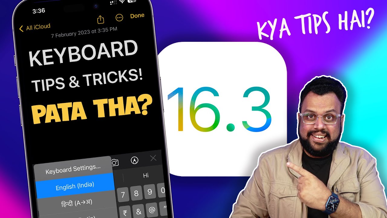 iOS 16.3 iPhone Keyboard Tips and Tricks in Hindi - YouTube