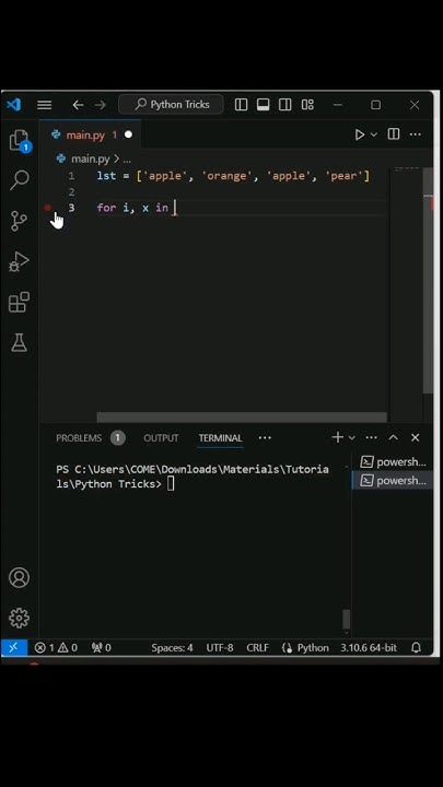 Python Access Index Value In For Loop Python Coding Pythonprogramming Youtube