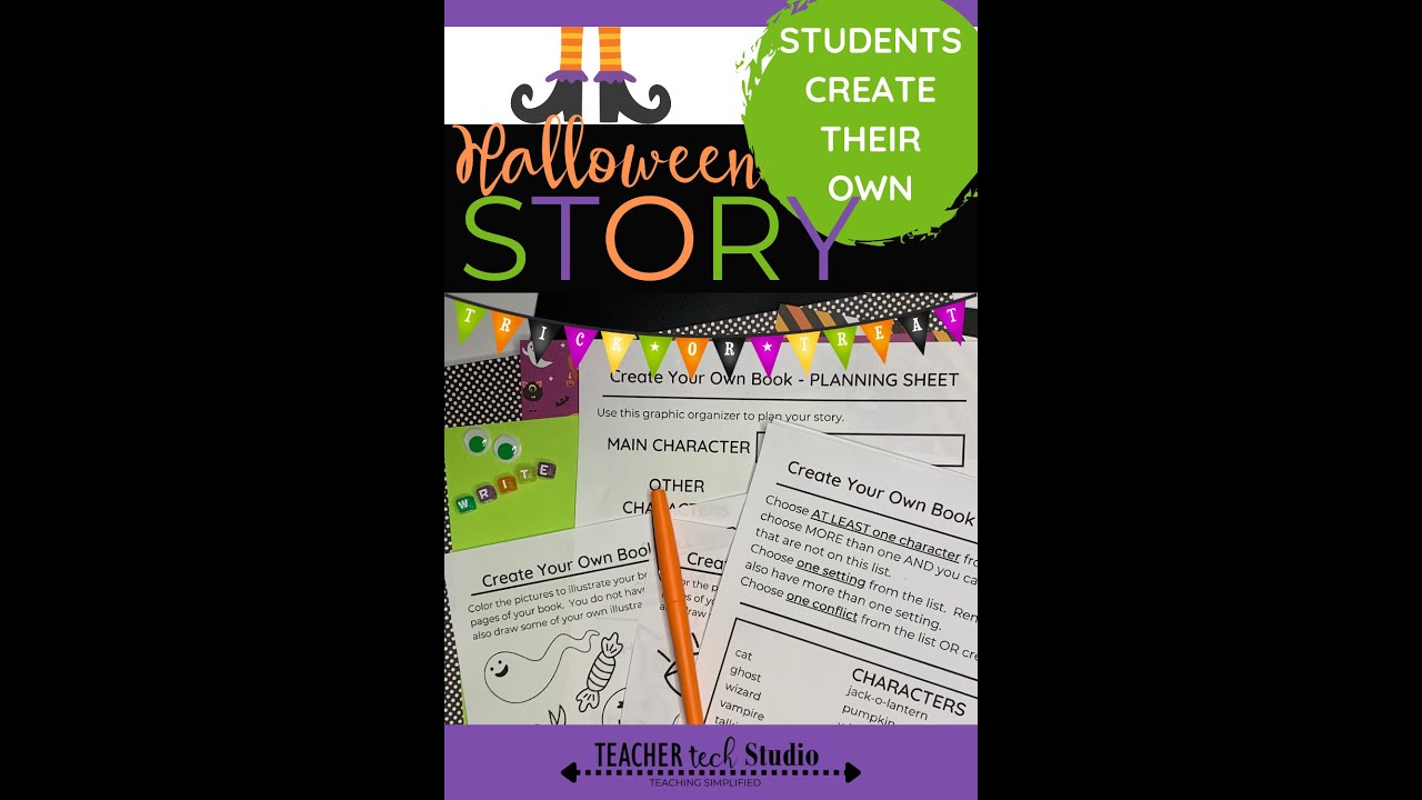 Halloween Activity | Create a Picture Book | Creative Writing - YouTube