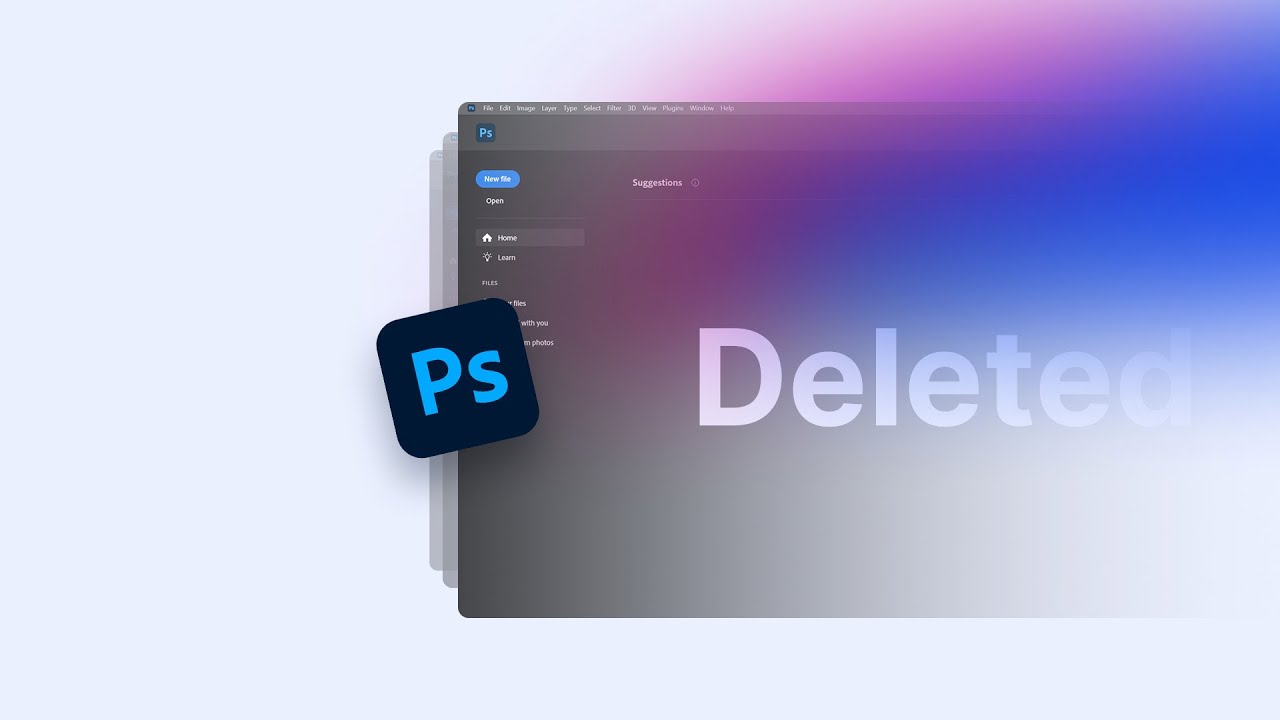 Hide Recent Files from the Home Screen in Photoshop - YouTube