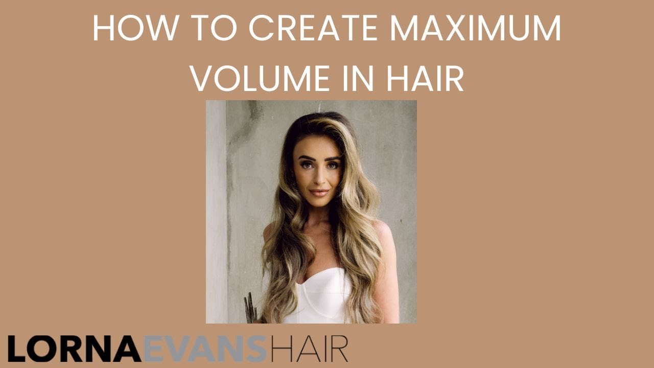 How to create maximum volume in hair with blowdrying and setting - YouTube