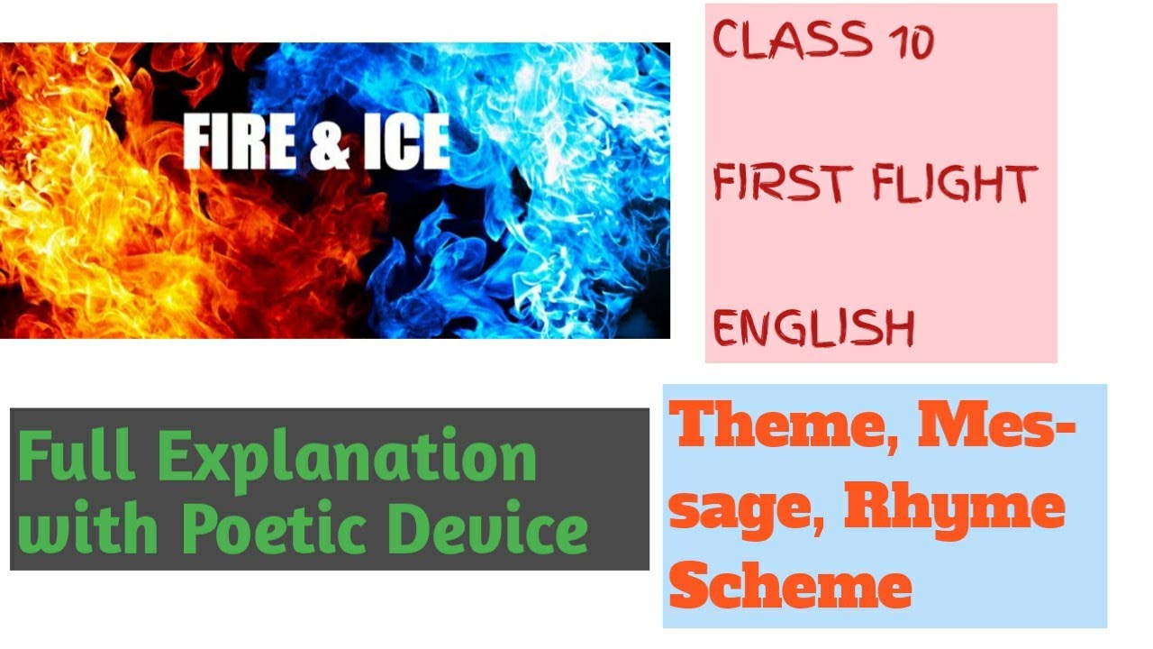 FIRE AND ICE I FULL EXPLANATION I POETIC DEVICE I THEME MESSAGE I fire-and-ice-i-full-explanation-i-poetic-device-i-theme-message-i