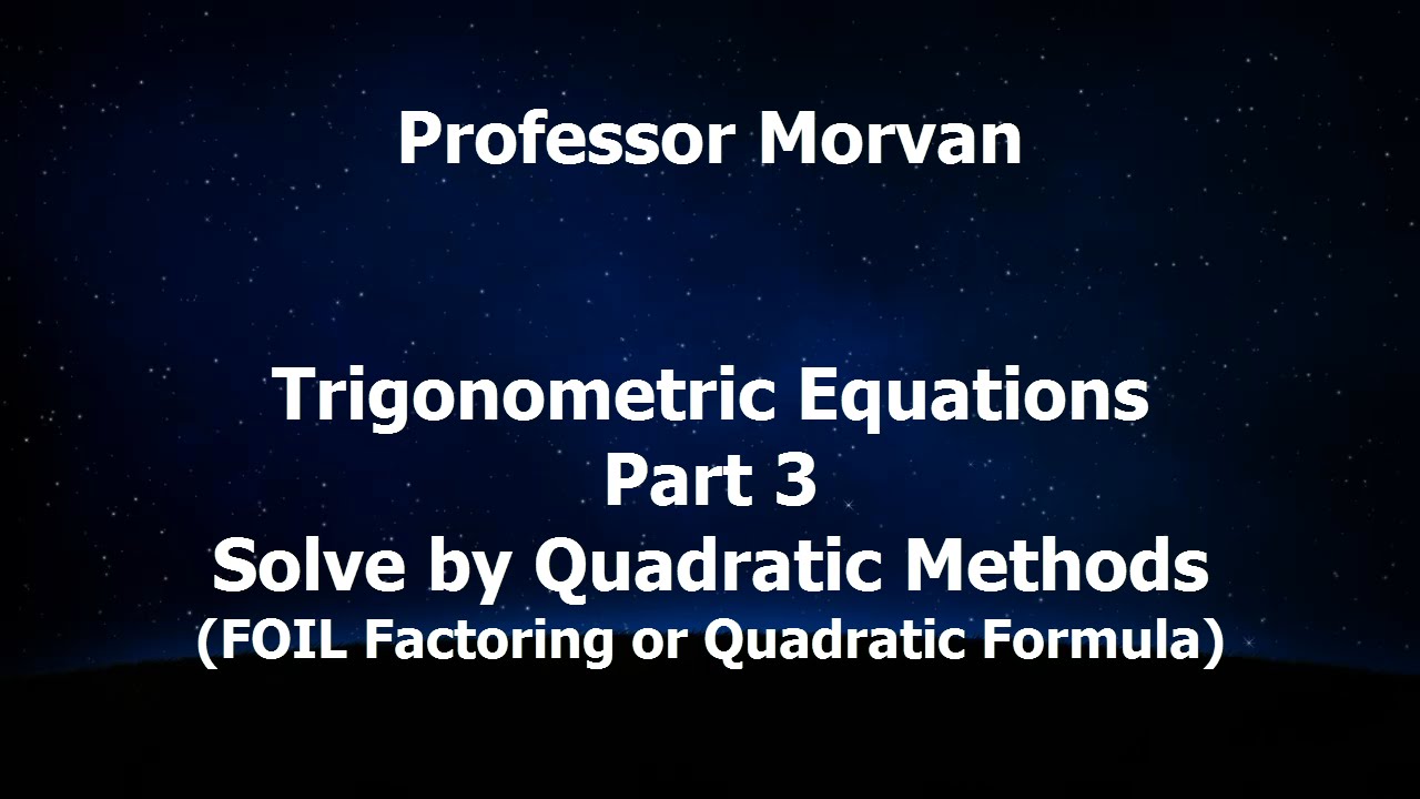 Quadratic Formula Part 3 Solving Without A Calculator Quadratic Formula Part 3 Solving Without A Calculator