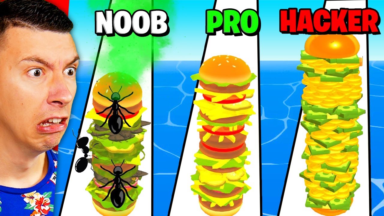 LES PIRES EVOLUTIONS DE BURGERS 🤢🤮 (Burger Rush) - YouTube