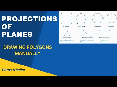 Projections of Planes | Drawing Polygons Manually | Engineering Drawing ...