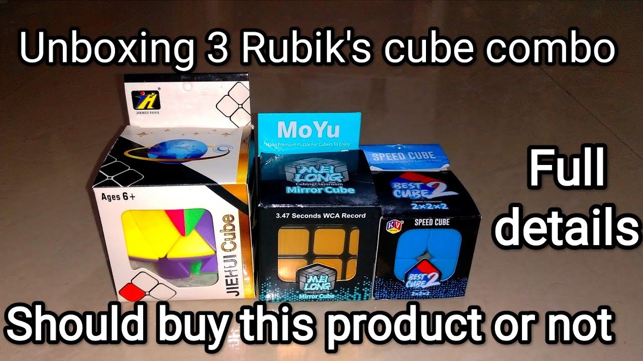 Unboxing my new cubes that is 2 by 2 Rubik's cube , mirror cube ...