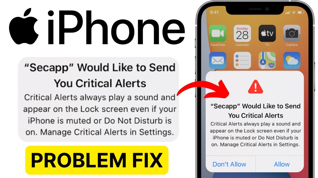 iPhone Critical Alerts 🔔 App Notification Fix | Permission Not Working ...