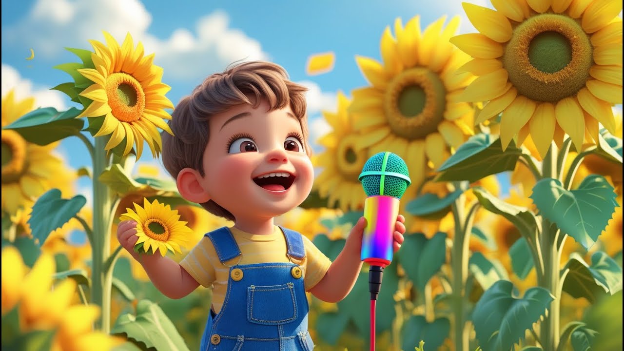 Sunflower Song With Lyrics | Learn Flowers For Kids #viralvideo - YouTube