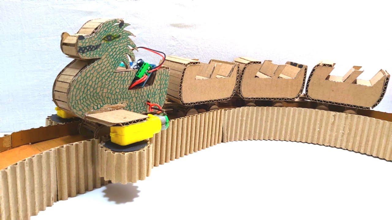 Dragon Train Jhula | How To Make Carnival Dragon Train Ride From ...