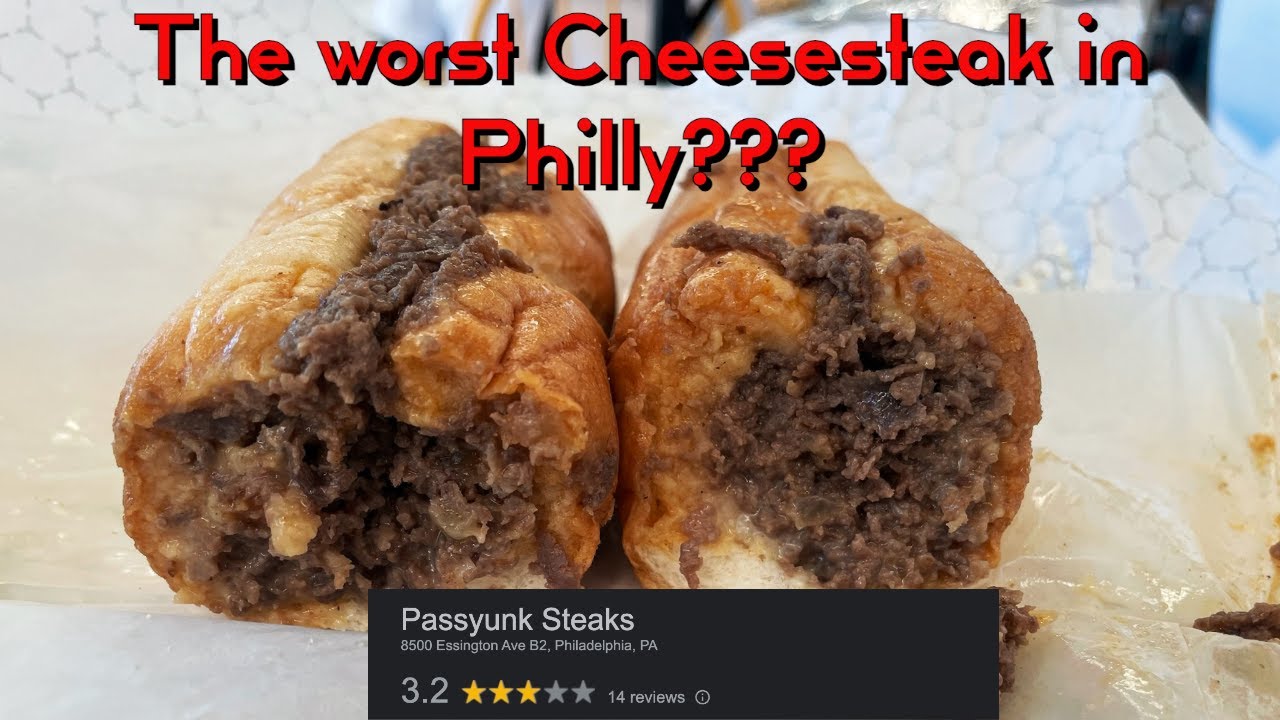 Trying the WORST REVIEWED Cheesesteak in Philly - Philly airport - YouTube