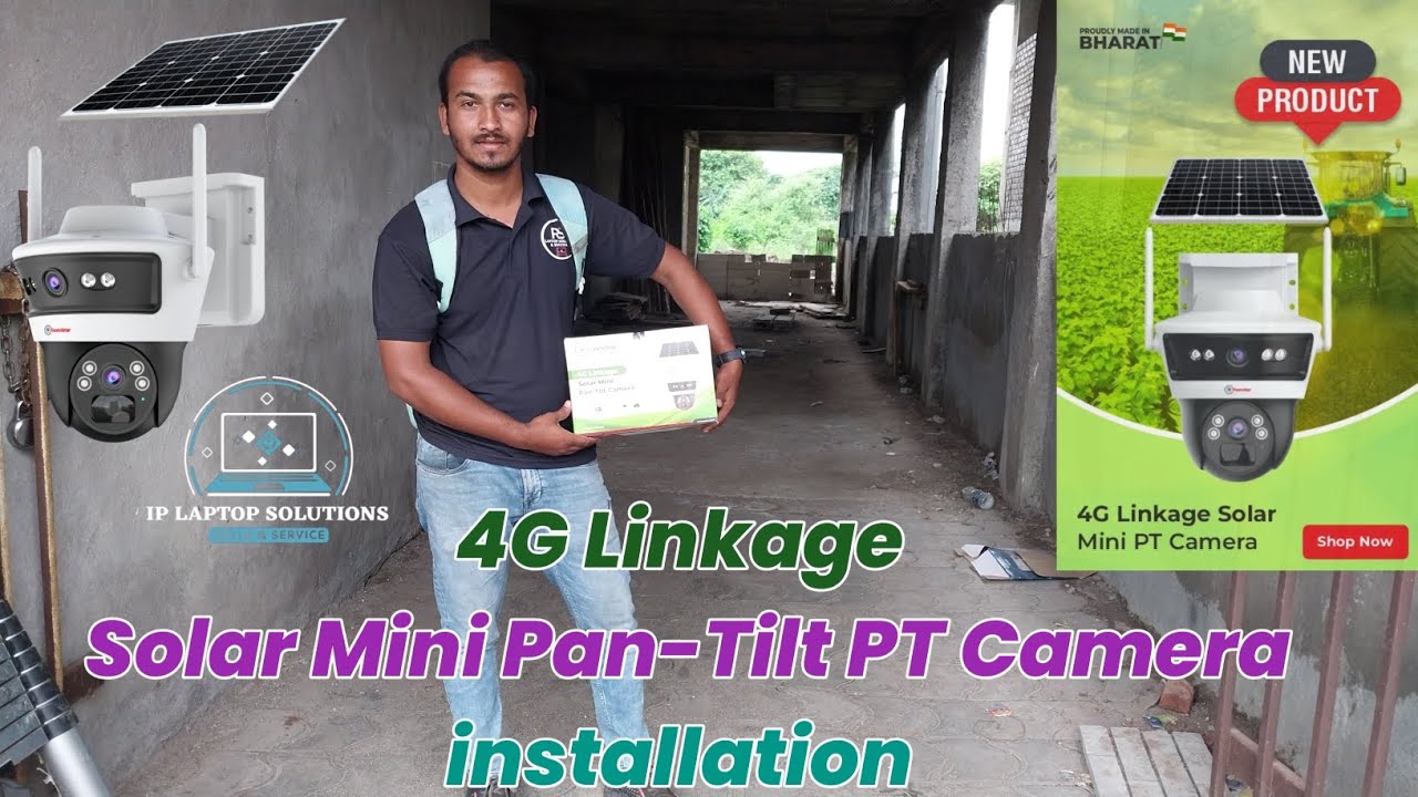 Trueview 4g linkage solar mini pan-tilt pt camera installation video ...