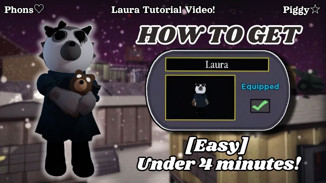How to get the LAURA SKIN in Piggy! | Roblox Tutorials - YouTube