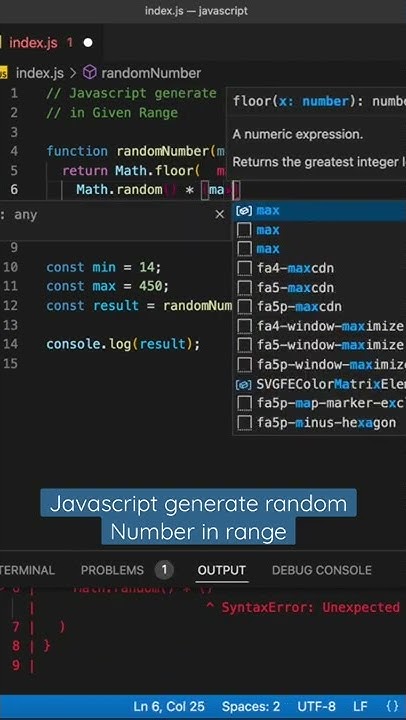 Javascript Generate Random Number In Given Range Shorts Webdev Javascript Js Coding Youtube