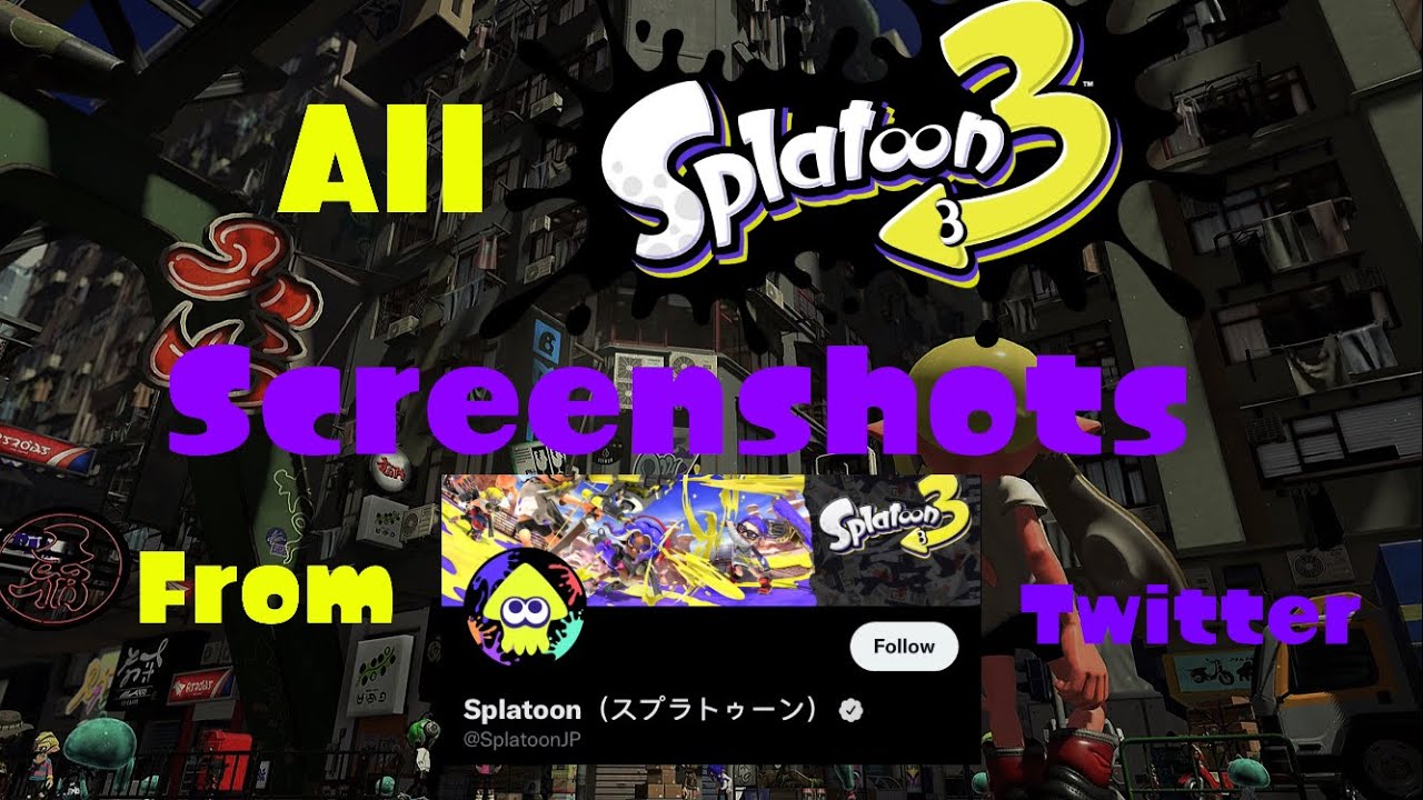 All Splatoon 3 Screenshots from SplatoonJP twitter - YouTube