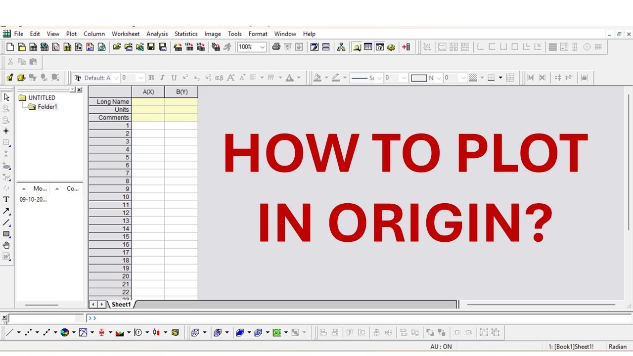 How to plot graph in origin? - YouTube