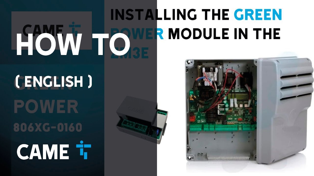 ZM3E How to install Green Power in the control panel for 230 V motors ...