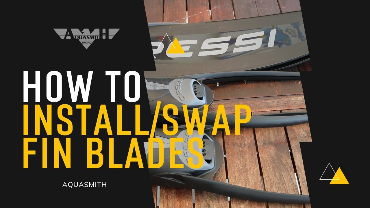 How to install and swap out fin blades - YouTube
