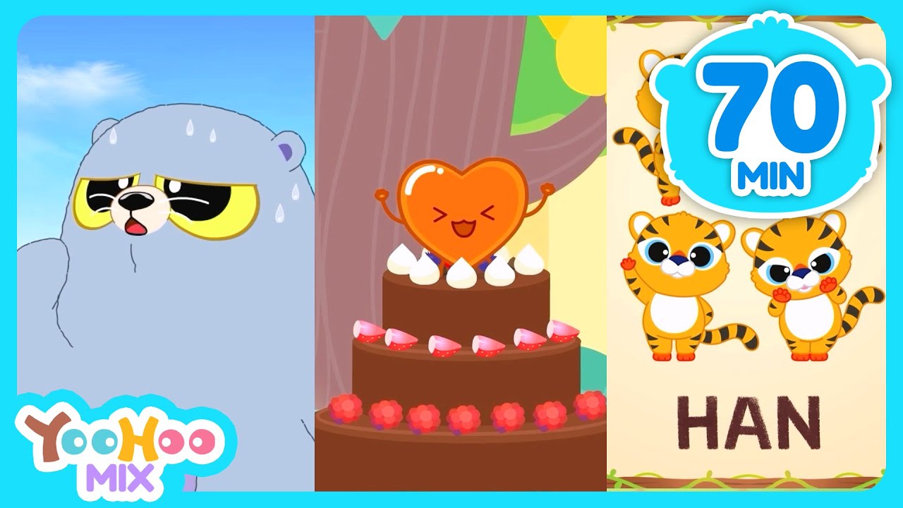 💙💛 Jelly jelly + Animal Friends Adventure | 90 Minutes of Stories ...