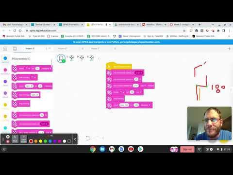 Spike Prime Turning Right and Left Robotics Summer School - YouTube