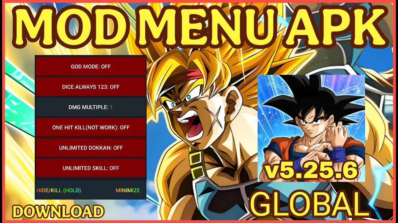 DBZ Dokkan Battle GLOBAL v5.25.6 NEW MOD MENU APK - YouTube