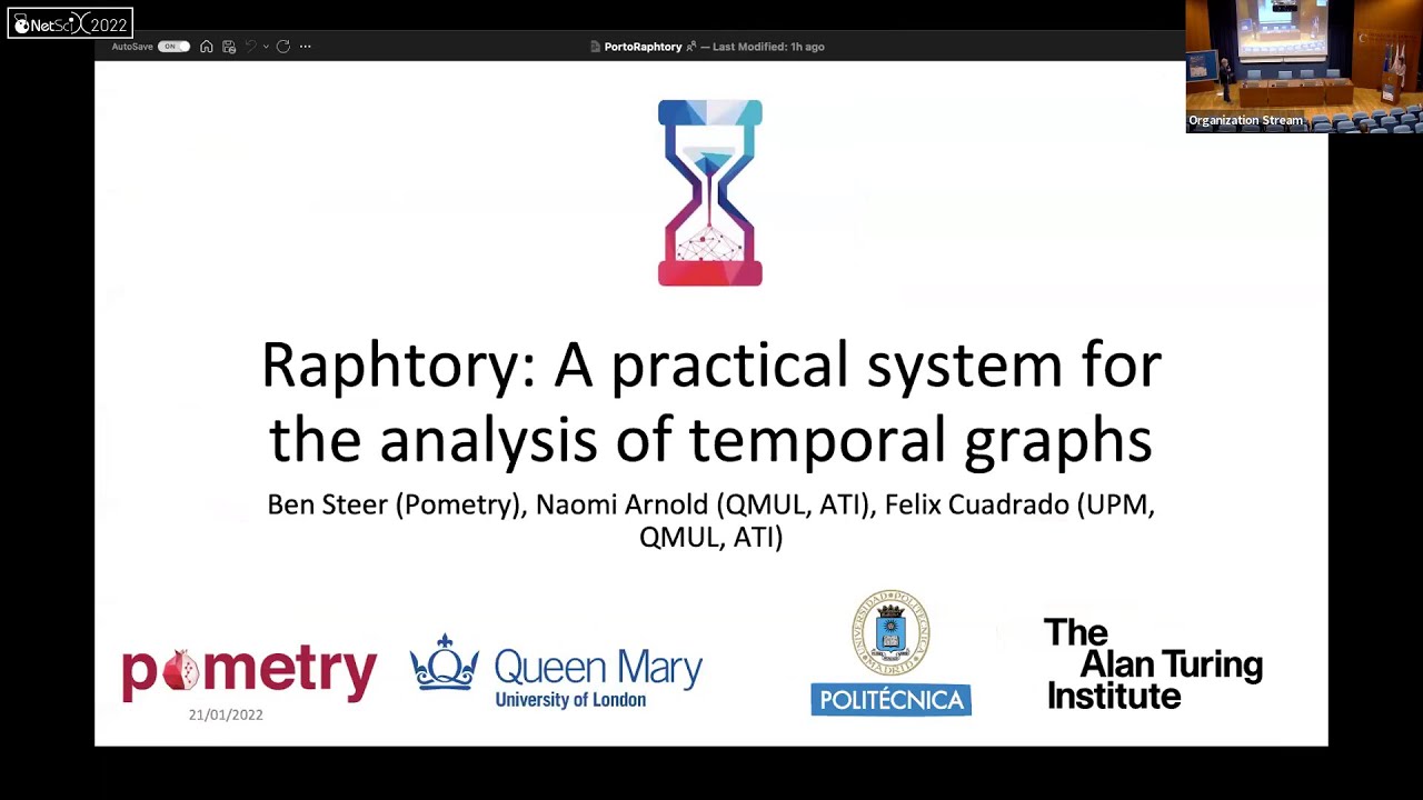 Ben Steer & Naomi Arnold - Raphtory: A practical system for the analysis of temporal graphs ...