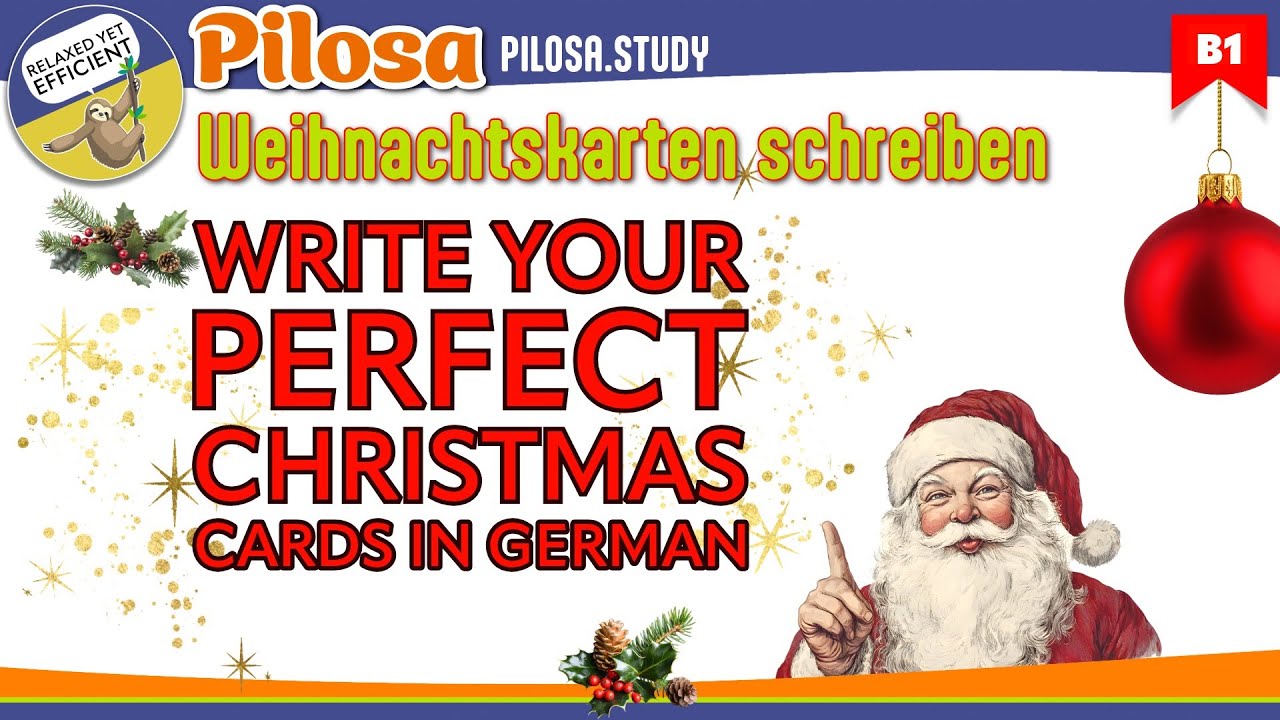Write Your Perfect Christmas Cards in German 🎄📚 - YouTube