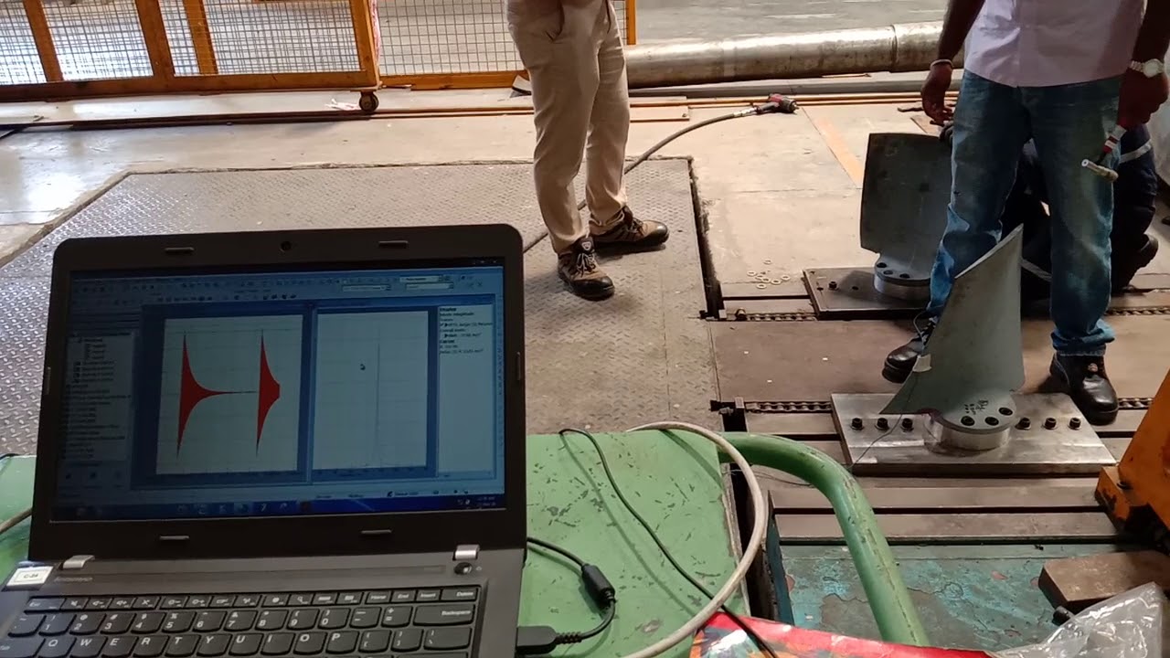 Natural Frequency Test(NFT) of FD and PA Fan blades - YouTube
