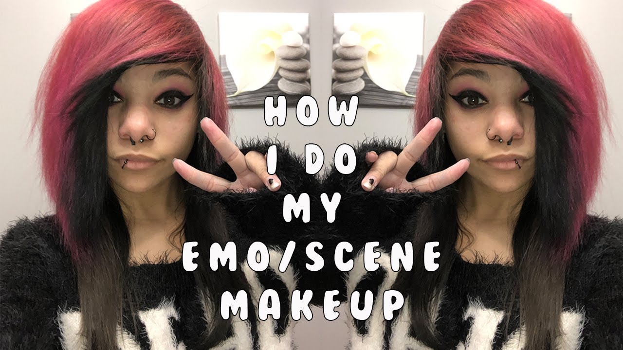 Easy Emo Scene Makeup And Hair Tutorial Saubhaya Makeup