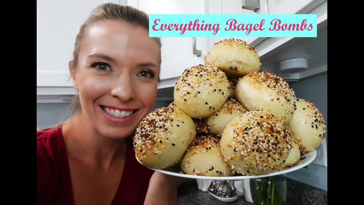 Everything Stuffed Bagel Bombs l Full Tutorial l Make Ahead Breakfast ...