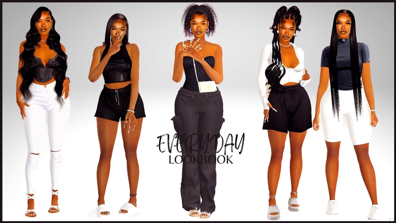 CASUAL OUTFITS | EVERYDAY LOOKBOOK | CC LINKS || SIMS 4 - YouTube