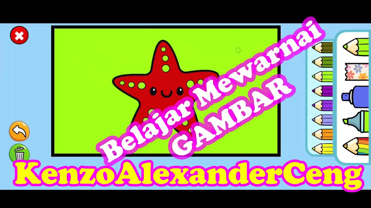 cara mewarnai gambar,game mewarnai gambar bagi anak anak ,belajar ...