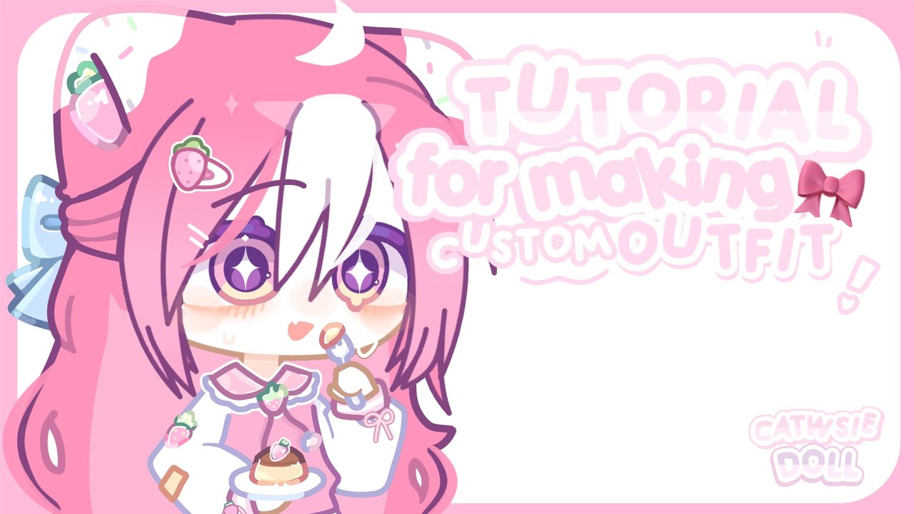 🌸 ִ⭑ノ tutorial for making custom outfit ! || gacha tutorial - YouTube